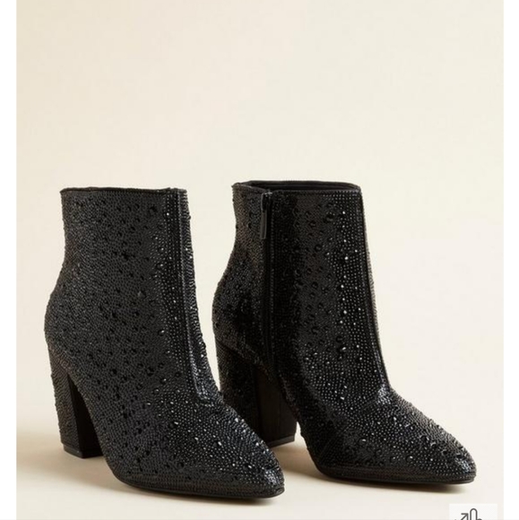 torrid | Shoes | Torrid Betsey Johnson Rhinstone Bootie | Poshmark